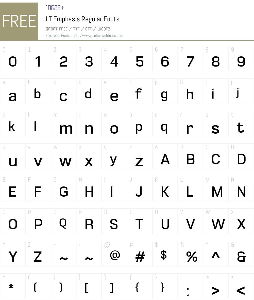 LT Emphasis Regular 1.000 Fonts Free Download - OnlineWebFonts.COM