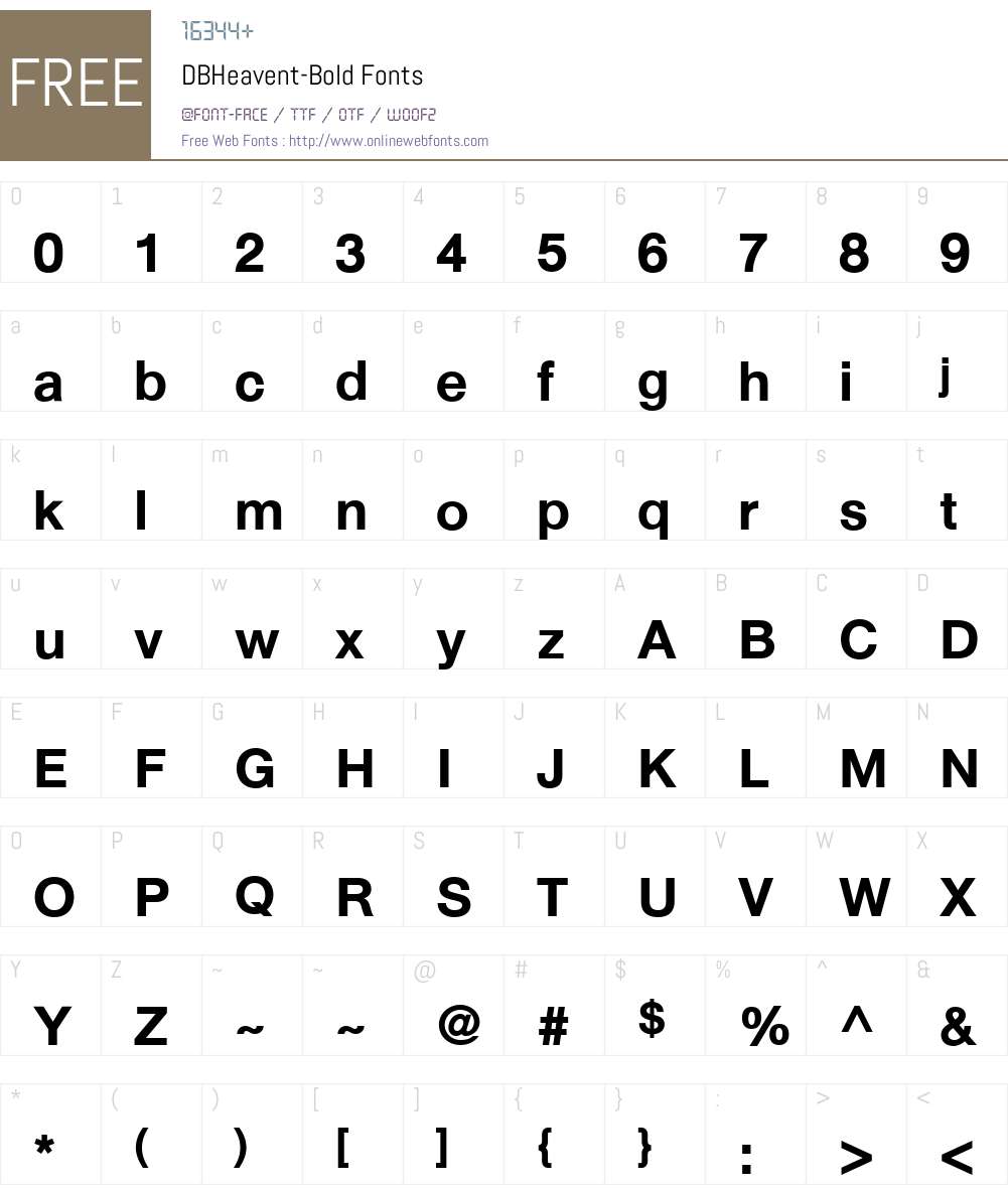DB Heavent Bold 3.200 Fonts Free Download - OnlineWebFonts.COM