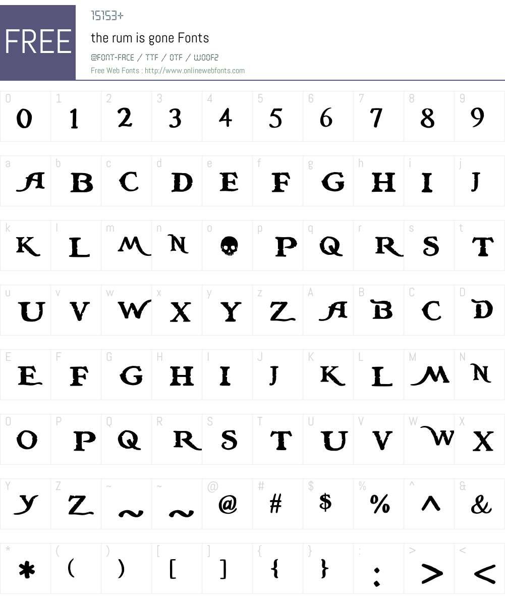 the rum is gone 001.000 Fonts Free Download - OnlineWebFonts.COM