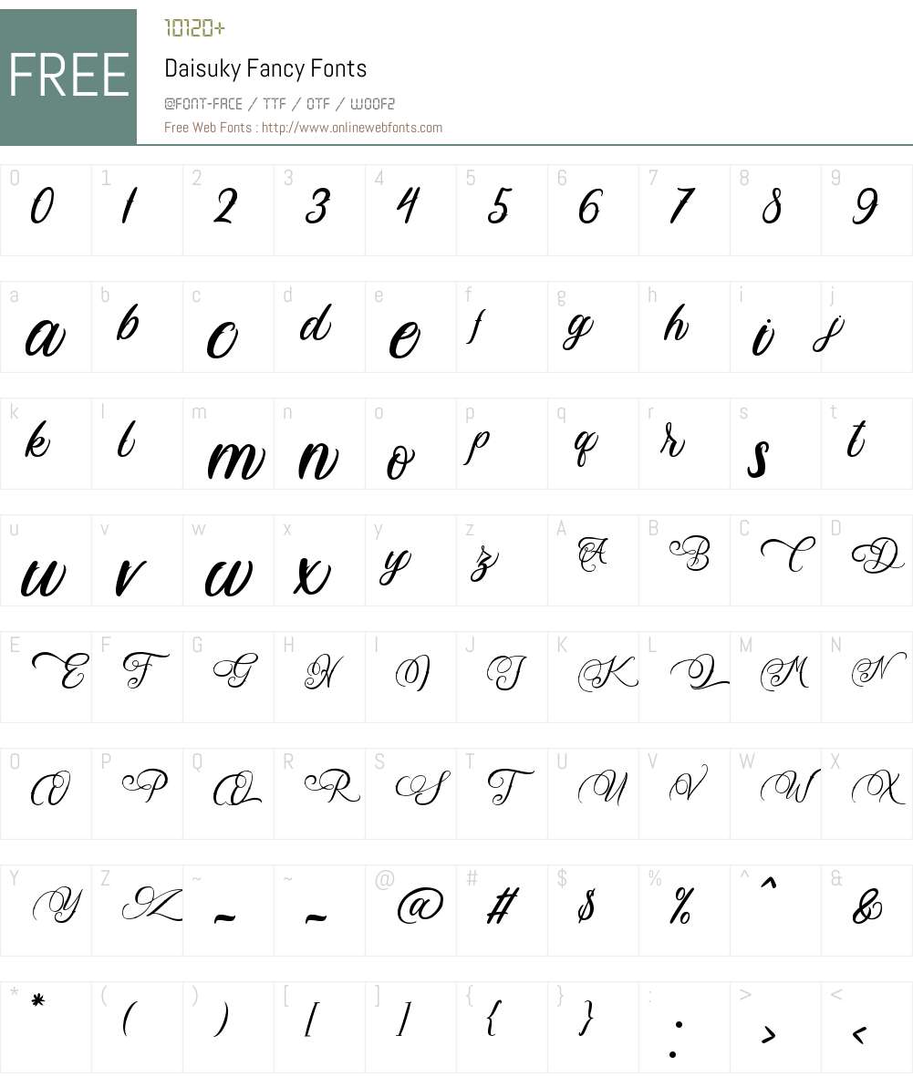 Daisuky Fancy 1.00;April 26, 2020;FontCreator 13.0.0.2630 64-bit Fonts ...