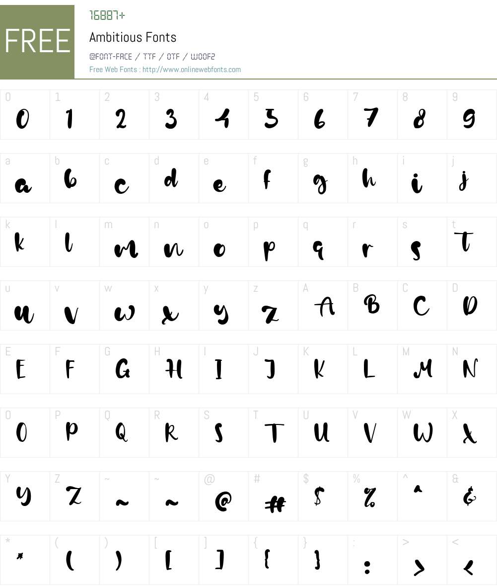 Ambitious 1.00;September 24, 2021;FontCreator 12.0.0.2563 64-bit Fonts ...