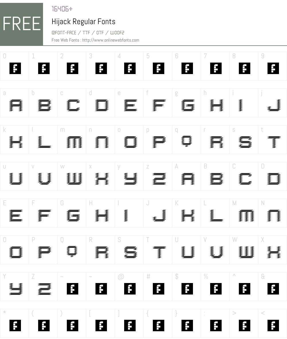 Hijack Regular 1.0 Fonts Free Download - OnlineWebFonts.COM