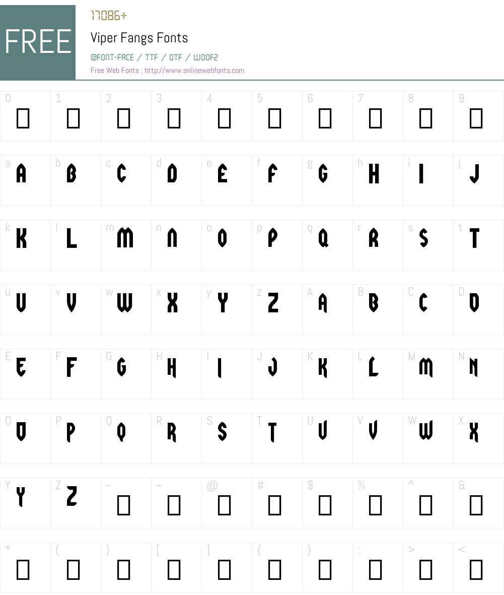 Viper Fangs 3.0 Fonts Free Download - OnlineWebFonts.COM