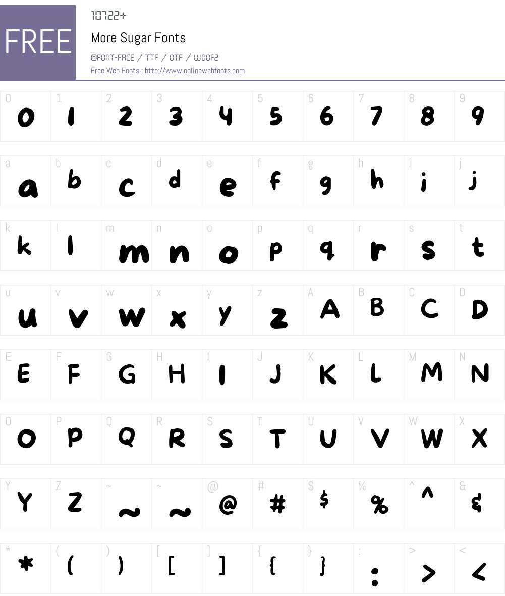 More Sugar 1.003;Fontself Maker 2.3.0 Fonts Free Download ...