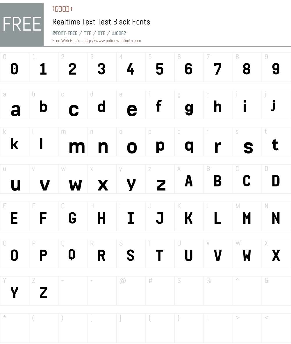 Realtime Text Test Black 2.000;PS 002.000;hotconv 1.0.88;makeotf.lib2.5 ...