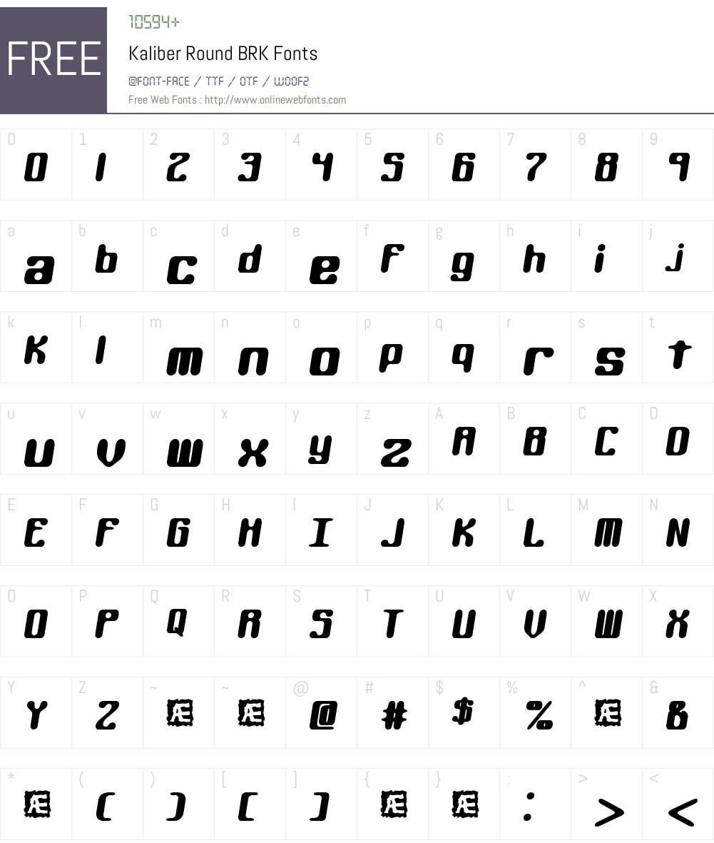 Kaliber Round BRK V1 2.24 Fonts Free Download - OnlineWebFonts.COM