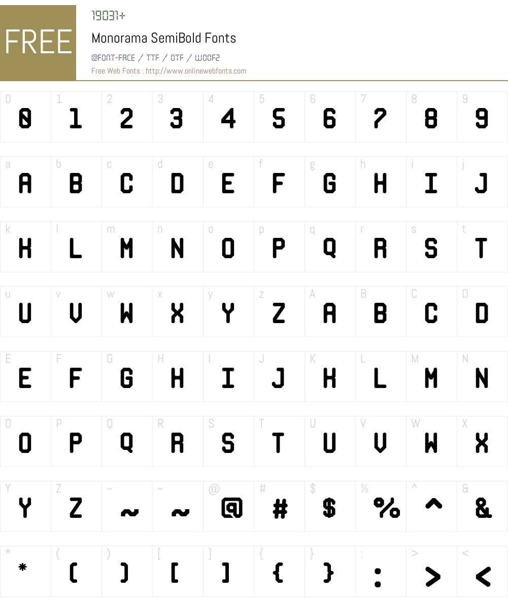 Monorama 1.000;PS 001.000;hotconv 1.0.88;makeotf.lib2.5.64775 Fonts ...