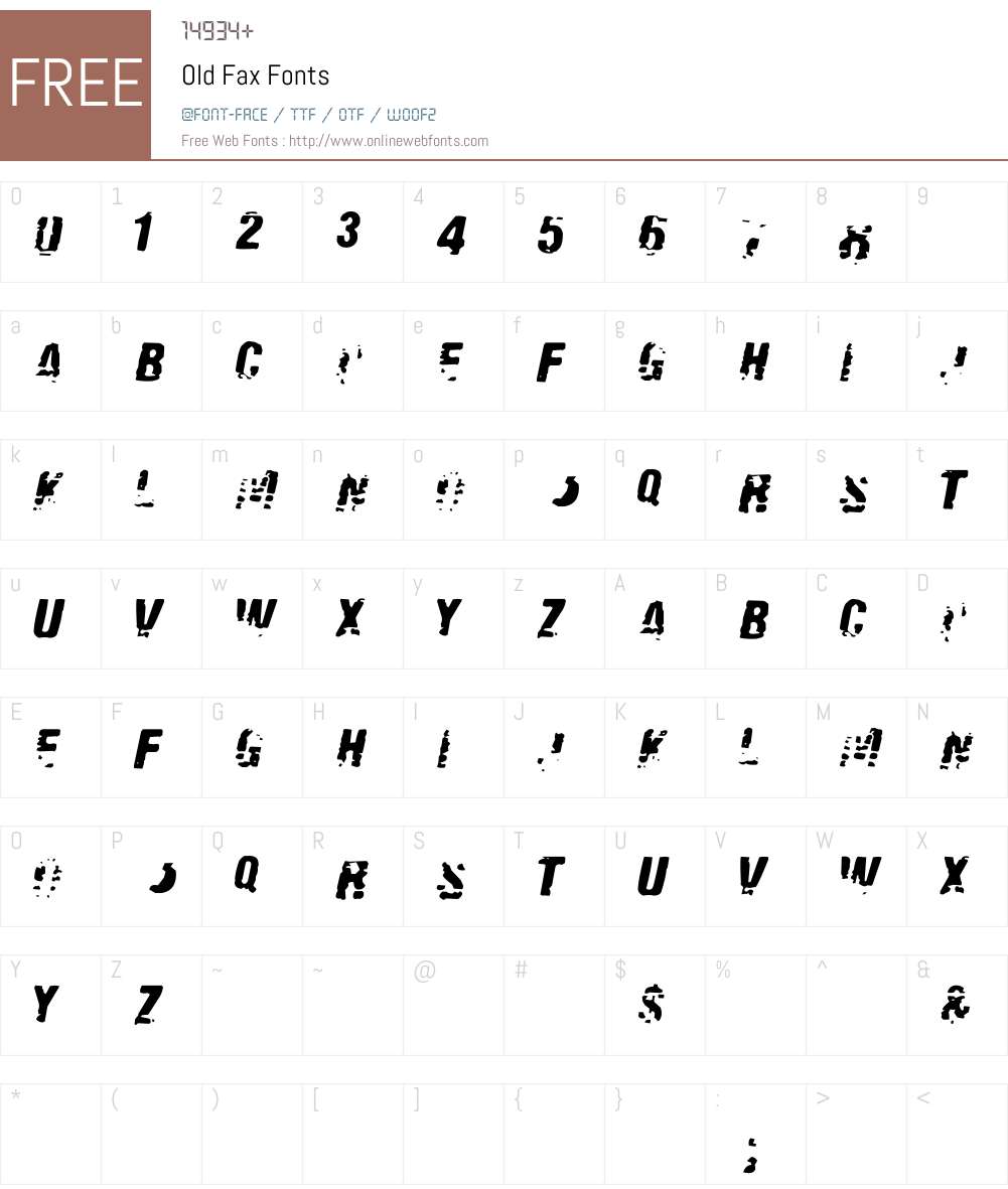 Old Fax .ttf Fonts Free Download - OnlineWebFonts.COM