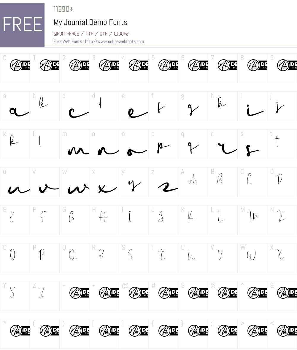 My Journal Demo 1.005;Fontself Maker 3.5.4 Fonts Free Download ...