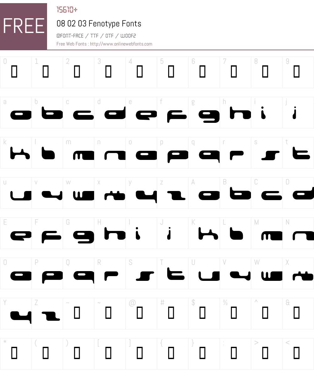 08 02 03 Fenotype V1 FENOTYPEFACES 2003 Fonts Free Download ...