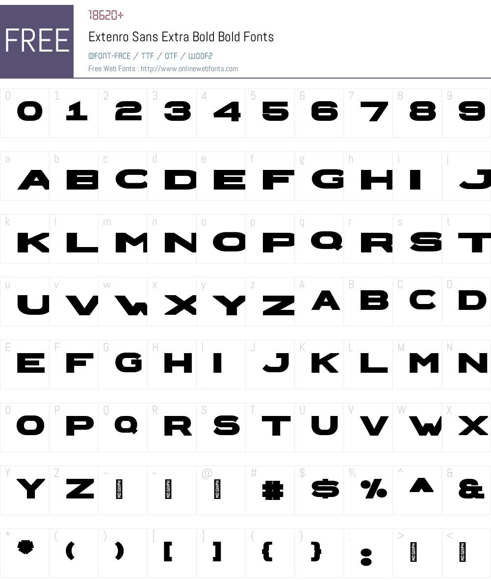 Extenro Sans Extra Bold Bold 1.003 Fonts Free Download - OnlineWebFonts.COM