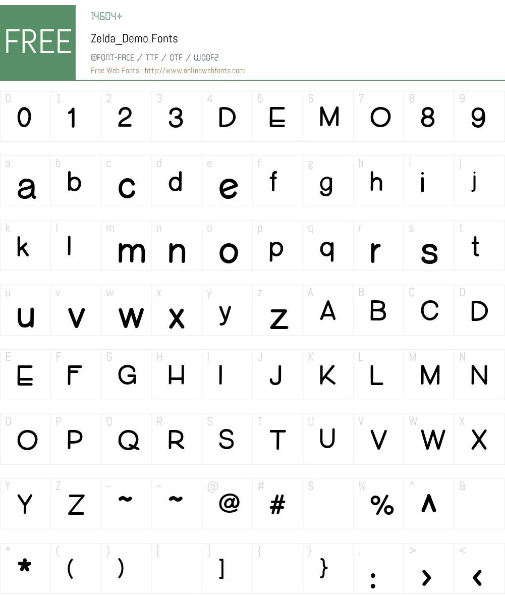 Zelda_Demo 001.000 Fonts Free Download - OnlineWebFonts.COM