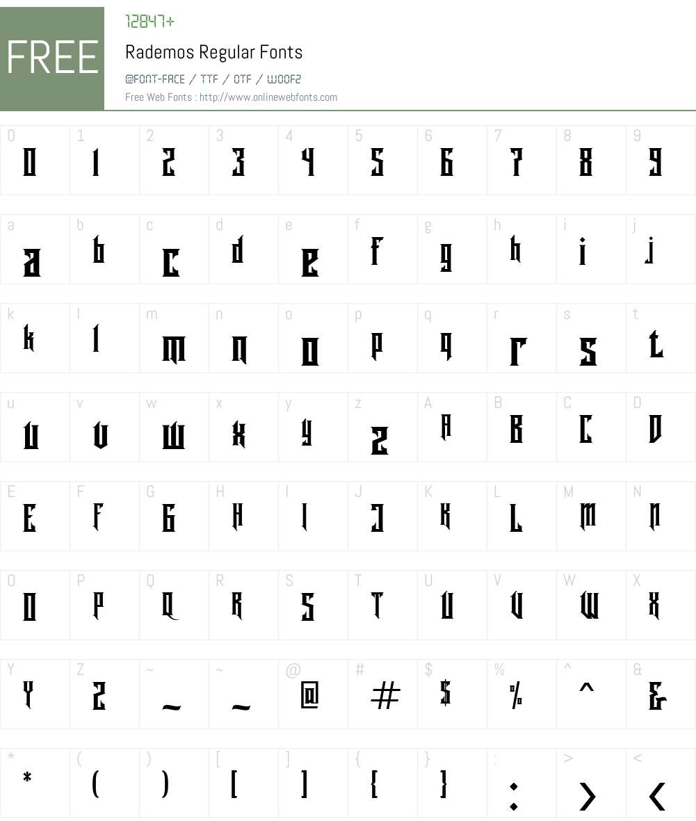 Rademos 1.000 Fonts Free Download - OnlineWebFonts.COM