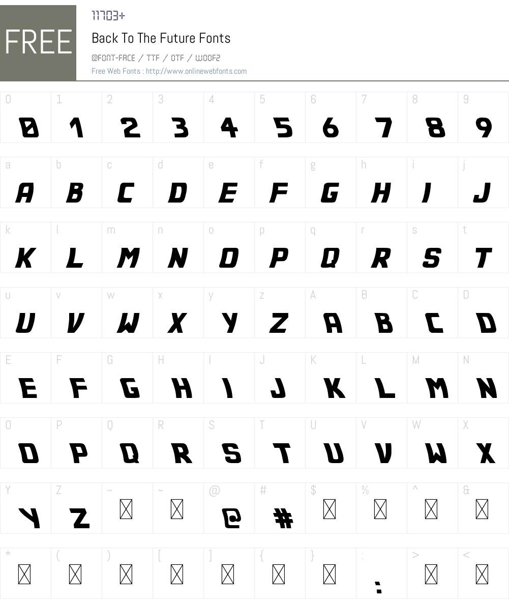 Back To The Future 1.003;Fontself Maker 3.5.7 Fonts Free Download ...