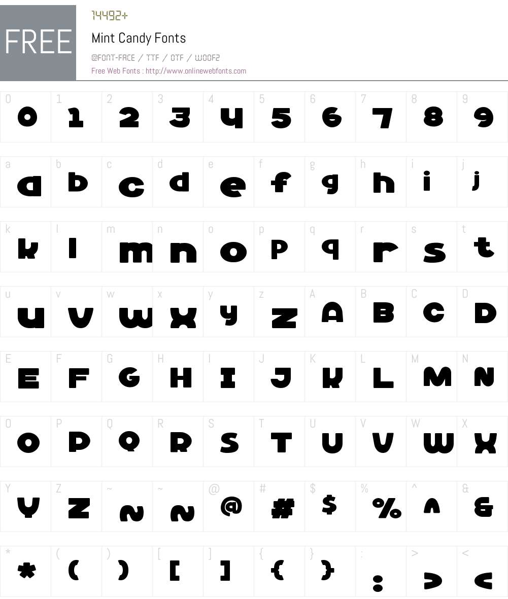 Mint Candy 1.001;Fontself Maker 3.5.4 Fonts Free Download - OnlineWebFonts.COM