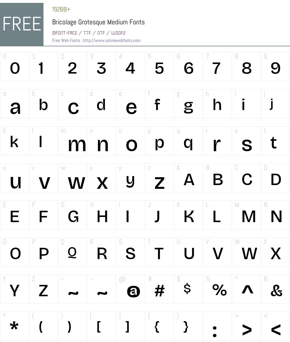 Bricolage Grotesque Medium 1.000;gftools[0.9.29] Fonts Free Download ...