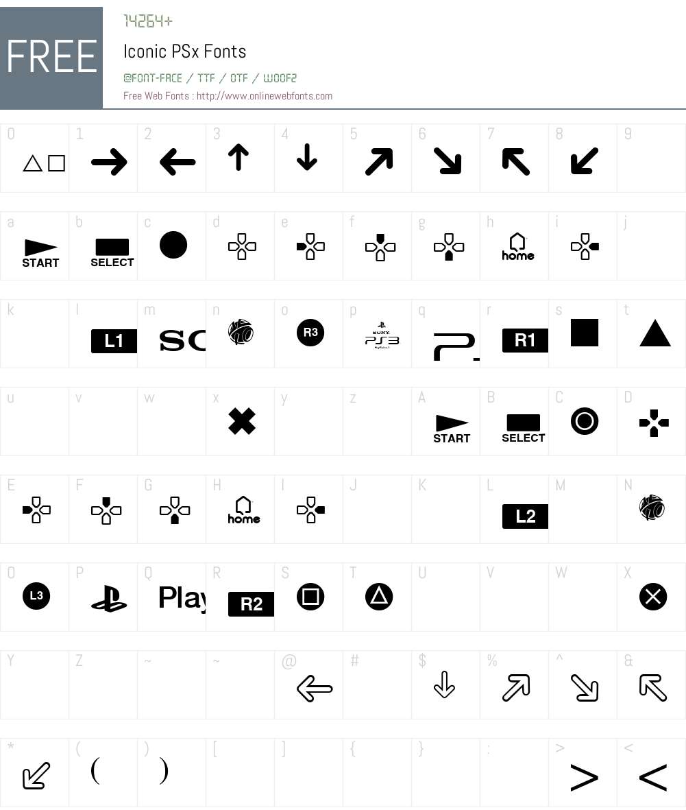Iconic PSx 2.4 - Nov 2011 Fonts Free Download - OnlineWebFonts.COM