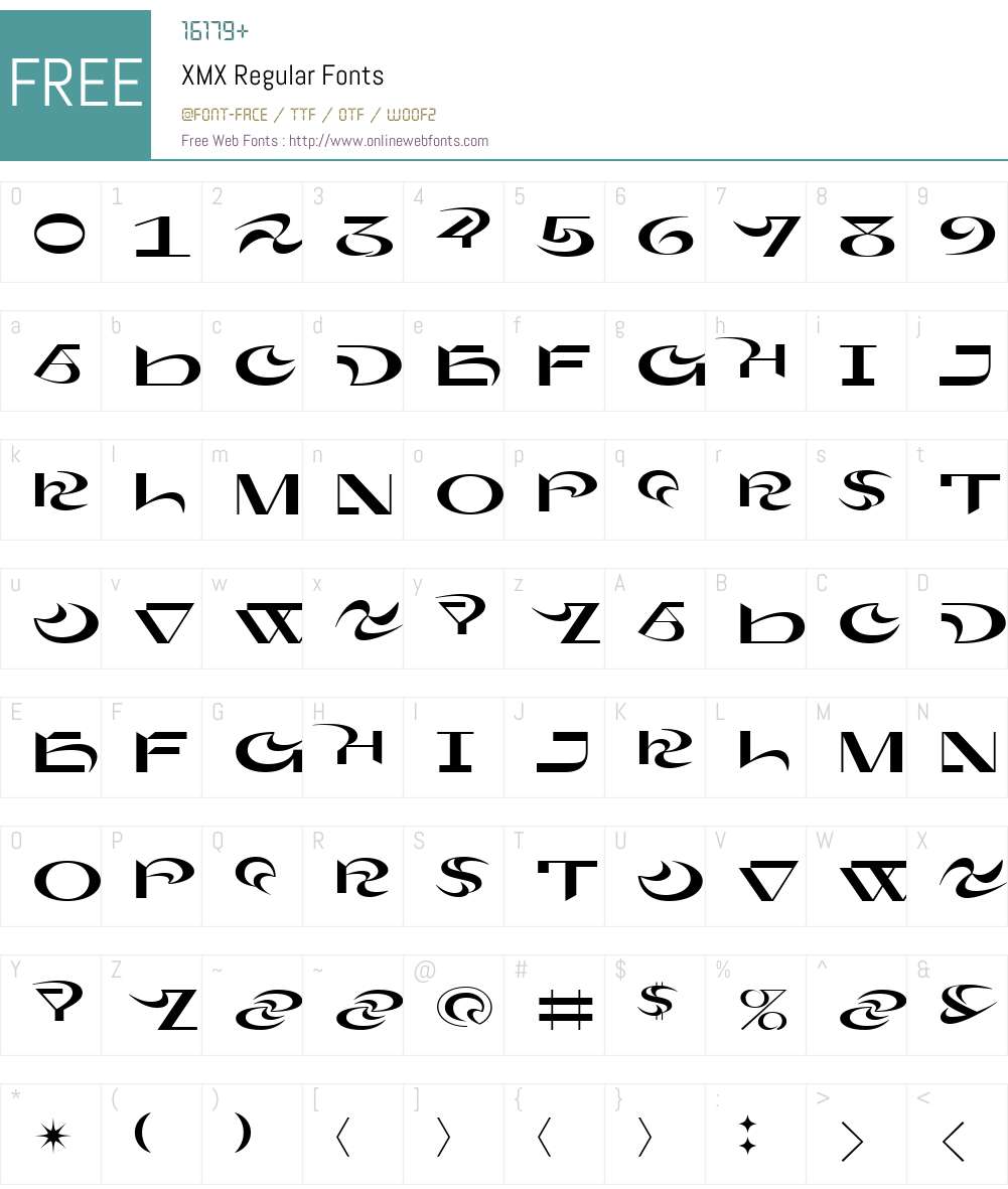 XMX Regular 1.000 Fonts Free Download - OnlineWebFonts.COM