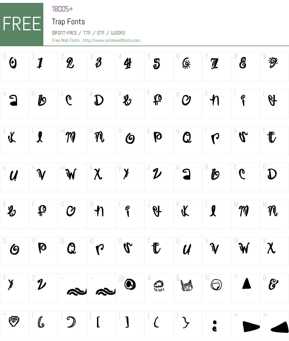 Trap 001.000 Fonts Free Download - OnlineWebFonts.COM