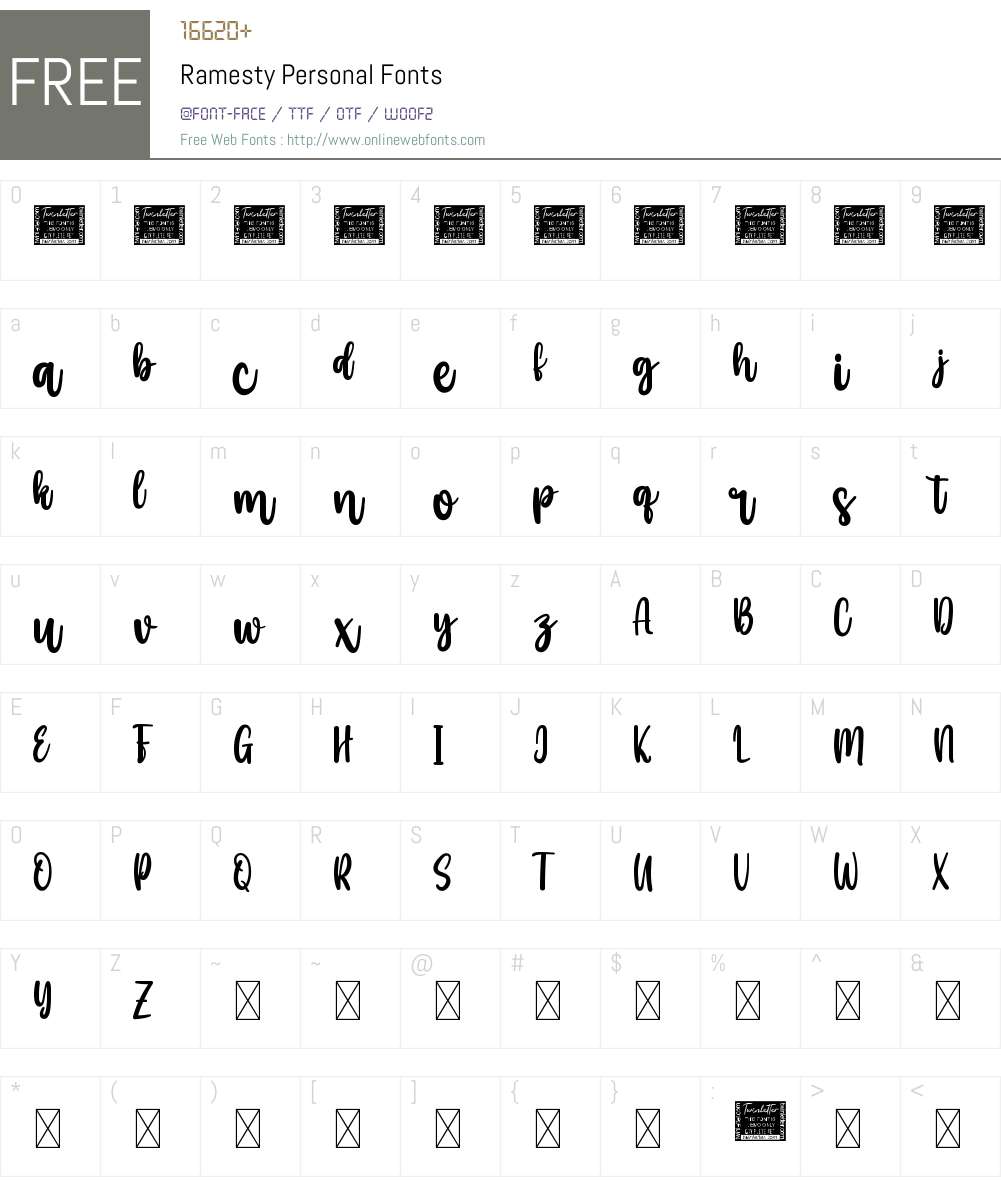 Ramesty Personal 1.001;Fontself Maker 3.5.4 Fonts Free Download ...
