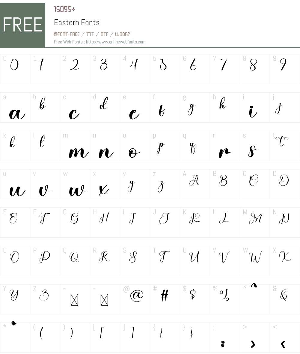 Eastern 1.002;Fontself Maker 3.5.8 Fonts Free Download - OnlineWebFonts.COM