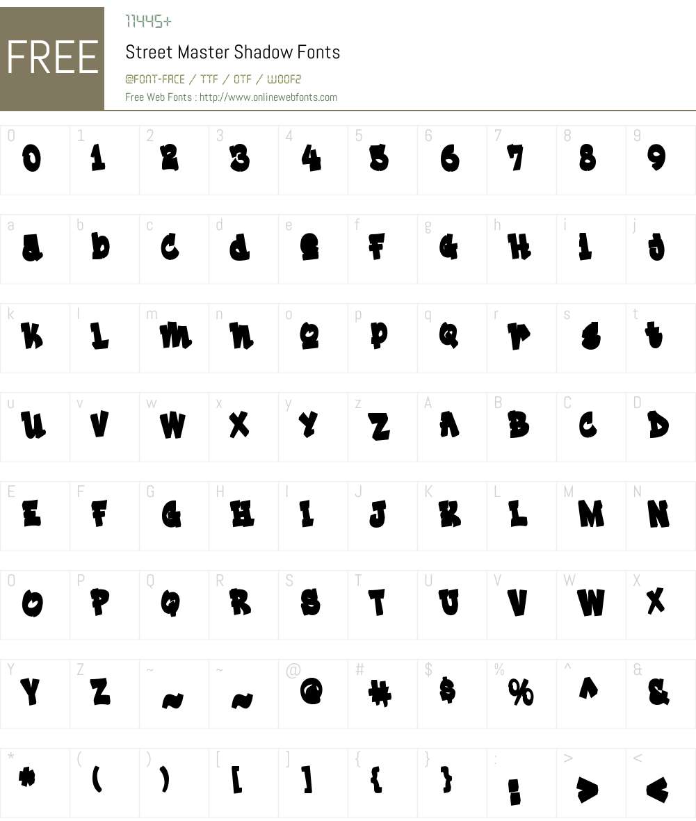 Street Master 1.00;November 5, 2024;FontCreator 11.5.0.2427 64-bit ...