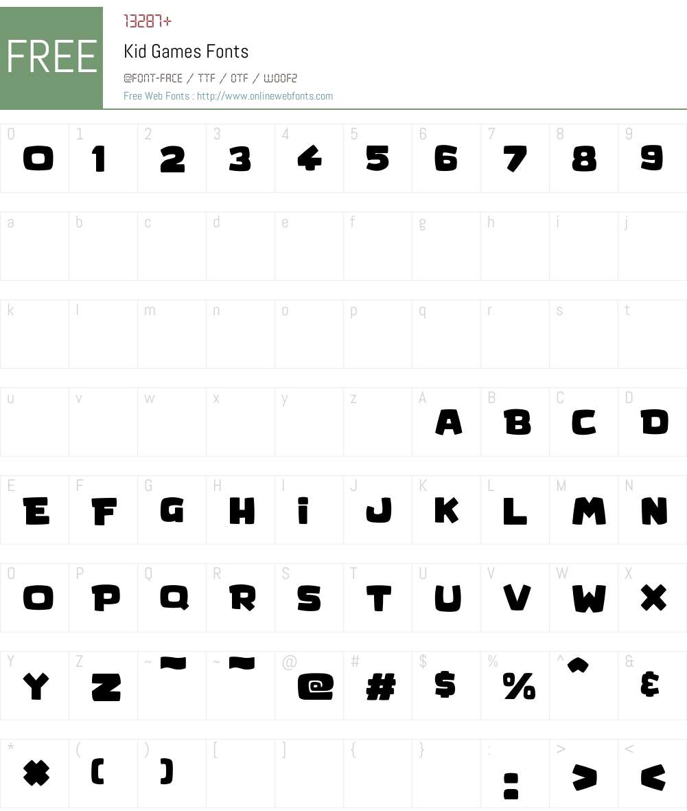 Kid Games Fonts Free Download - OnlineWebFonts.COM