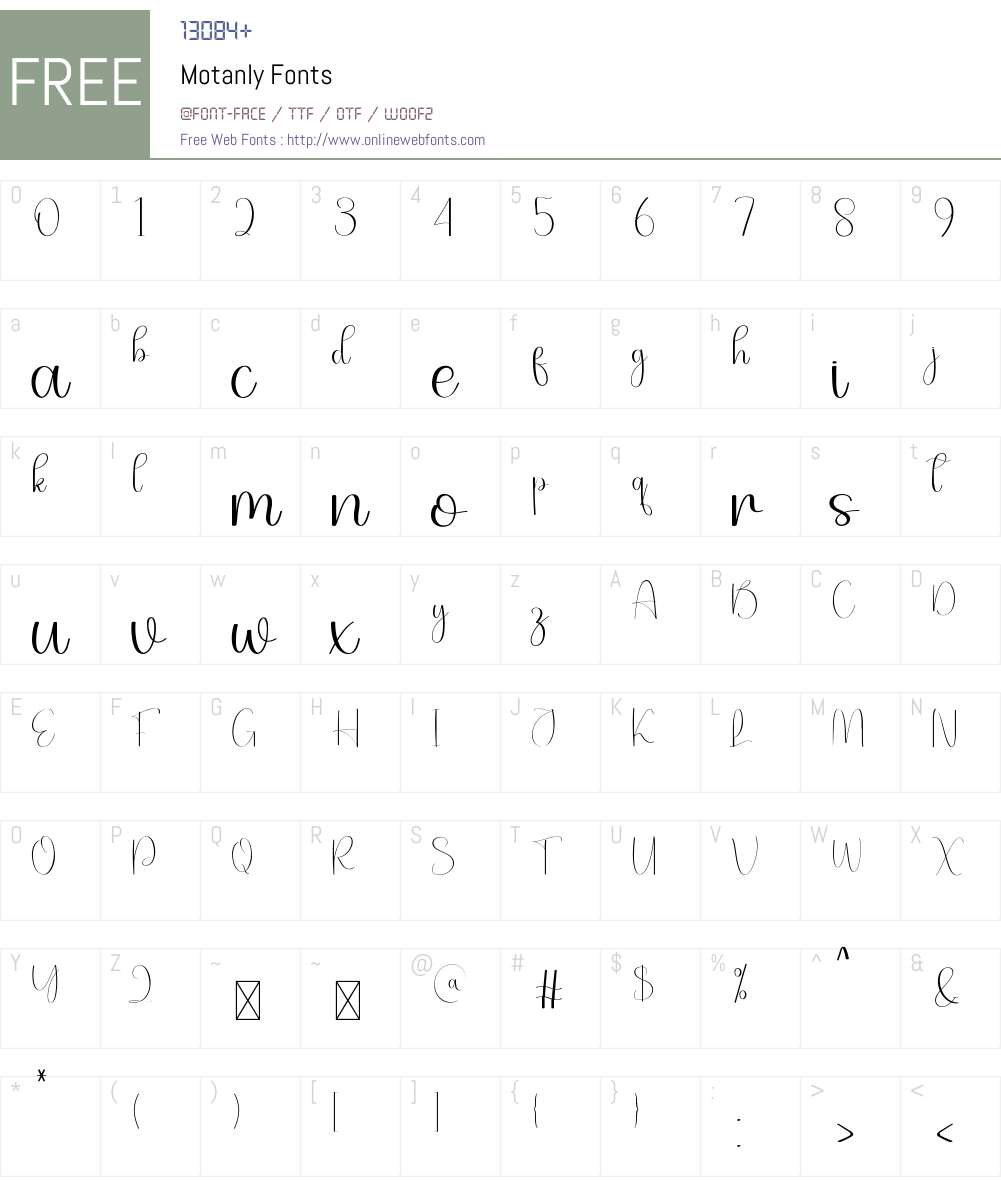 Motanly 1.002;Fontself Maker 3.5.8 Fonts Free Download - OnlineWebFonts.COM