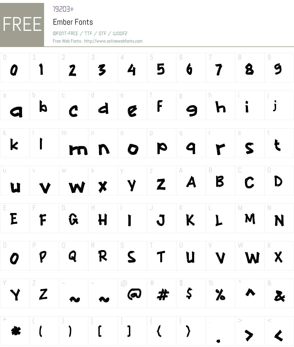 e Ember 001.000 Fonts Free Download - OnlineWebFonts.COM