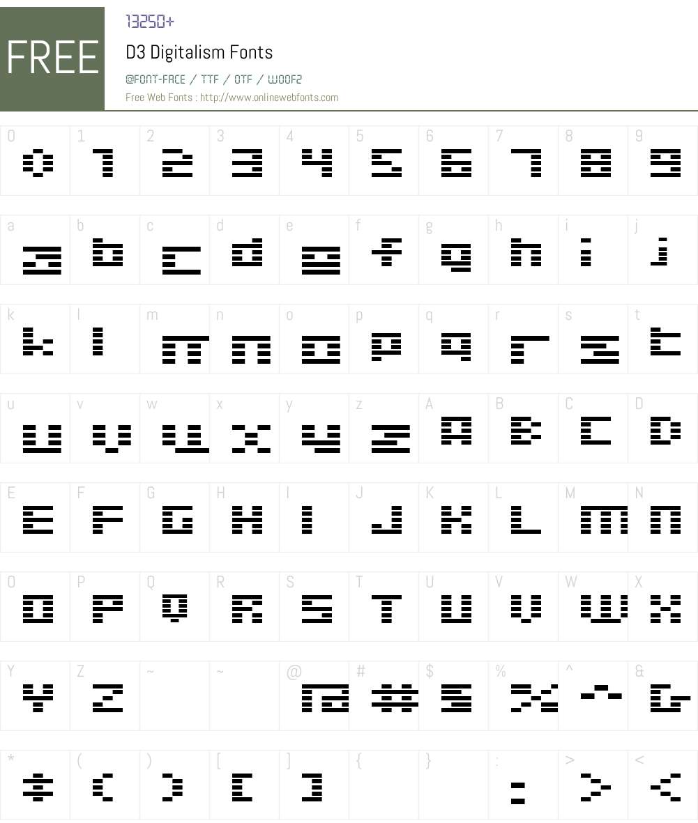D3 Digitalism V1 1.0 Fonts Free Download - OnlineWebFonts.COM