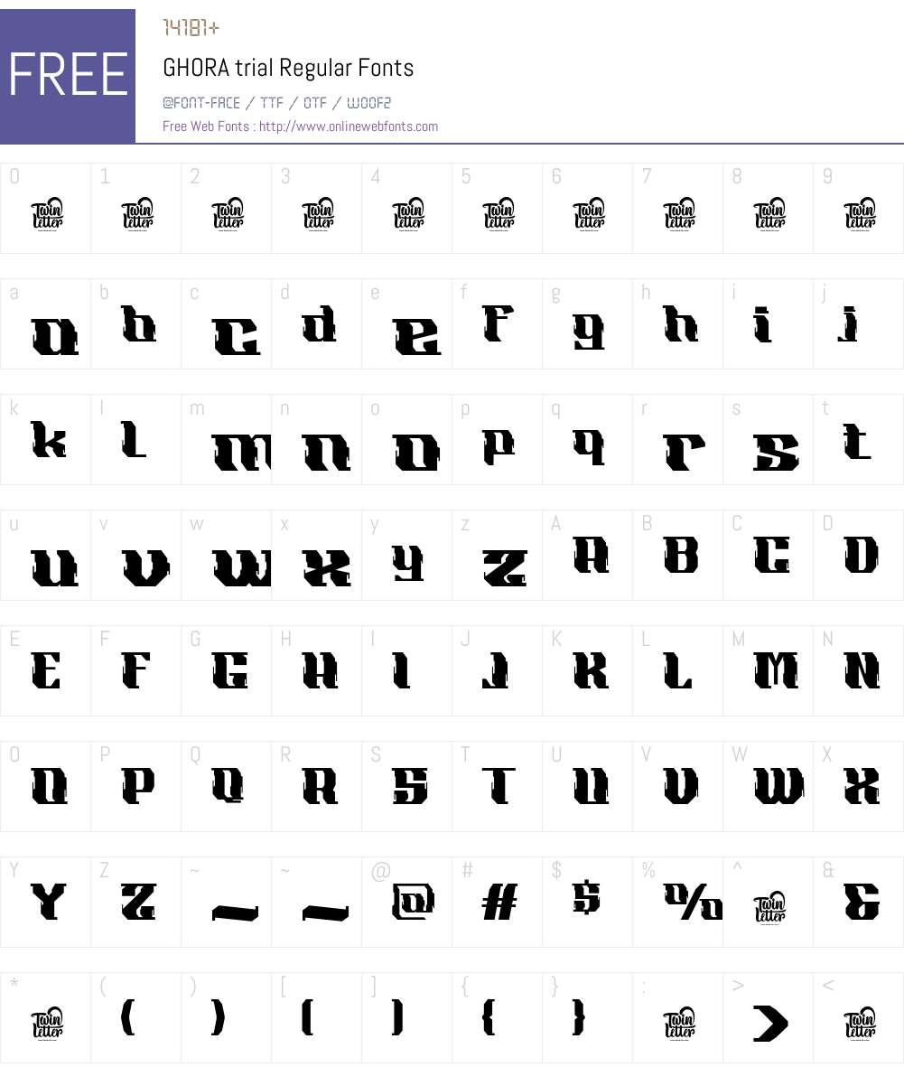 GHORA trial 1.000 Fonts Free Download - OnlineWebFonts.COM
