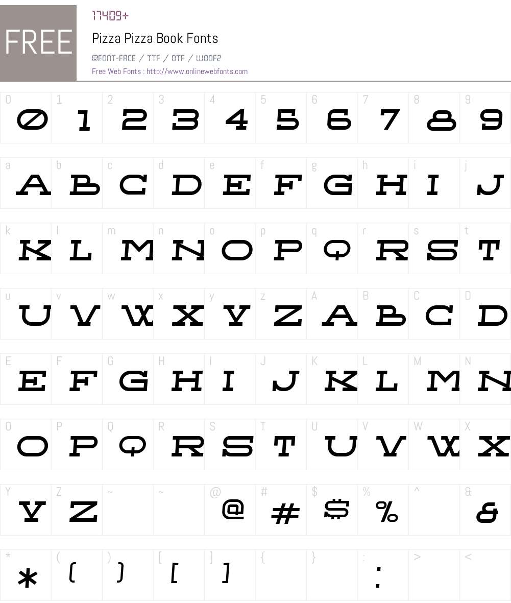 Pizza Pizza 1.000 Fonts Free Download - OnlineWebFonts.COM
