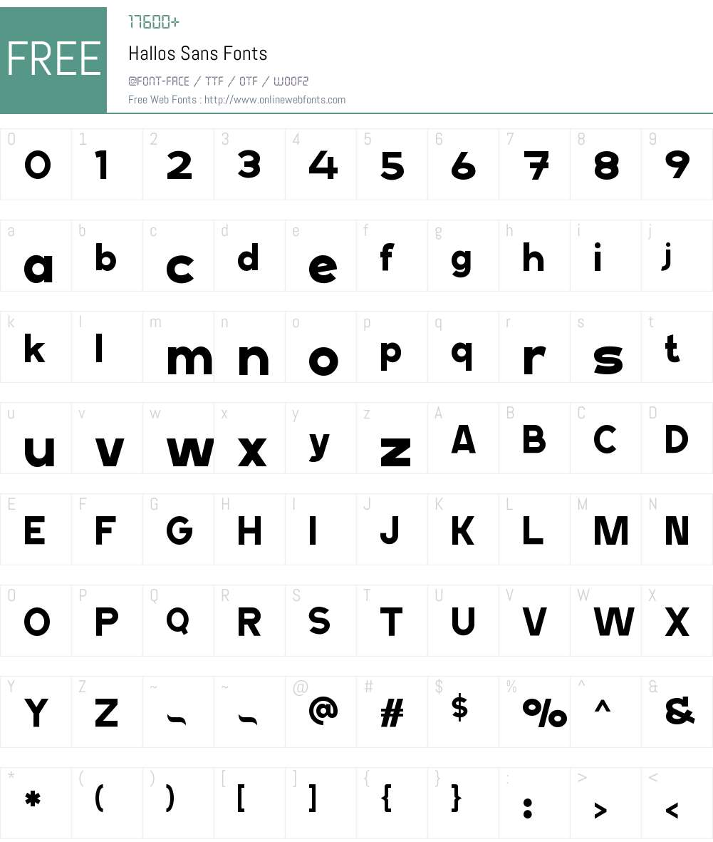 Hallos Sans 1.003;Fontself Maker 3.5.7 Fonts Free Download ...