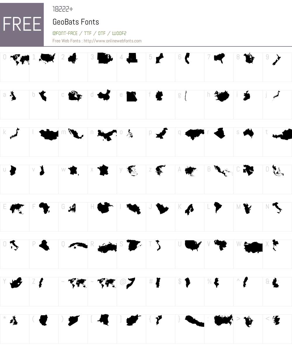 GeoBats 001.000 Fonts Free Download - OnlineWebFonts.COM