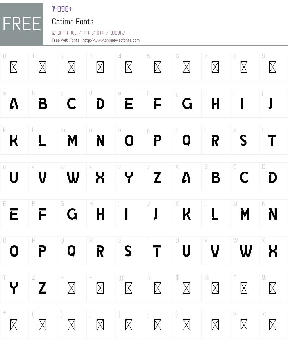 Catima 1.001;Fontself Maker 3.5.9 Fonts Free Download - OnlineWebFonts.COM