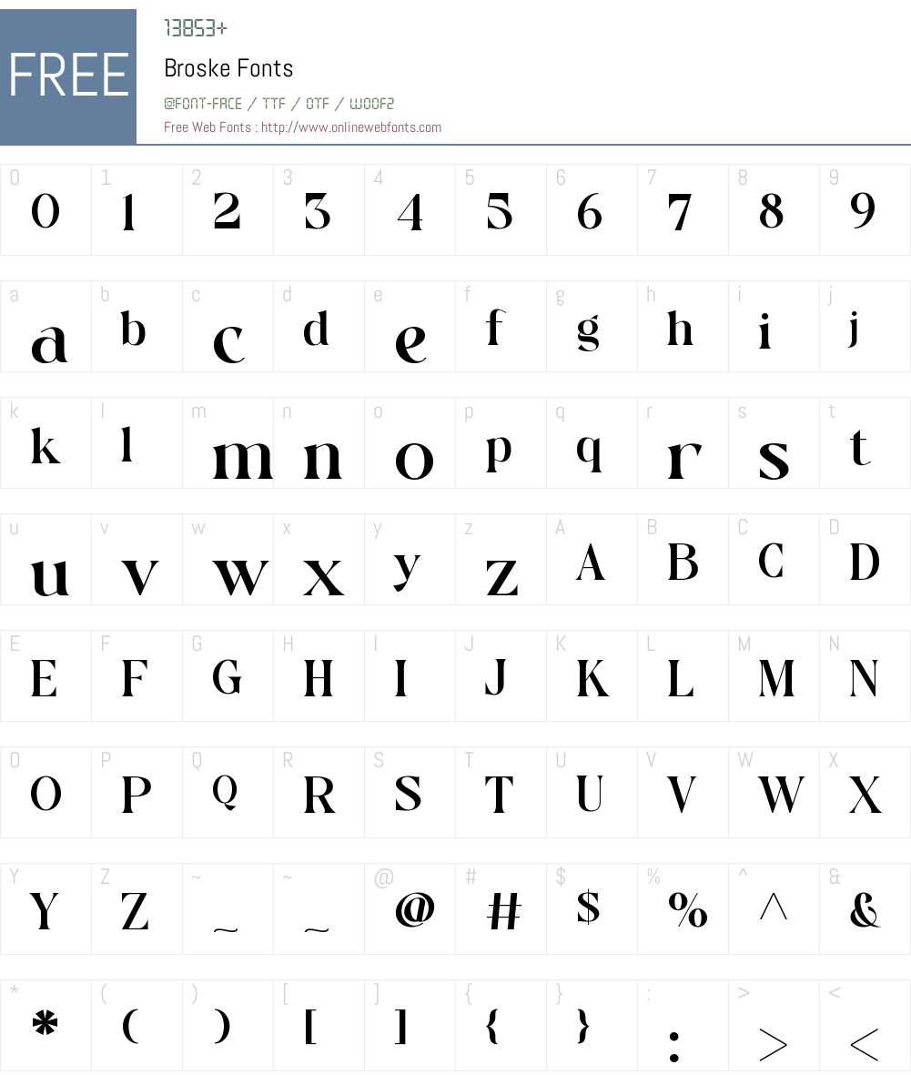 Broske 1.001;Fontself Maker 3.5.8 Fonts Free Download - OnlineWebFonts.COM