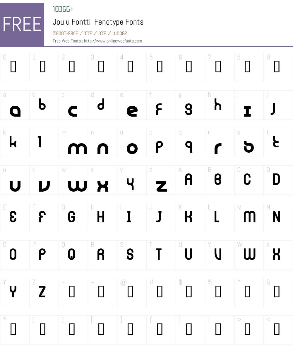 Joulu Fontti Fenotype FENOTYPEFACES 2002 Fonts Free Download ...