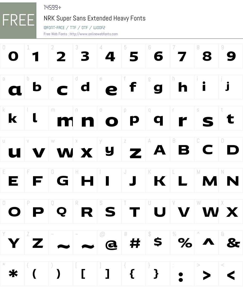 NRK Super Sans Extended Heavy 1.010 Fonts Free Download ...