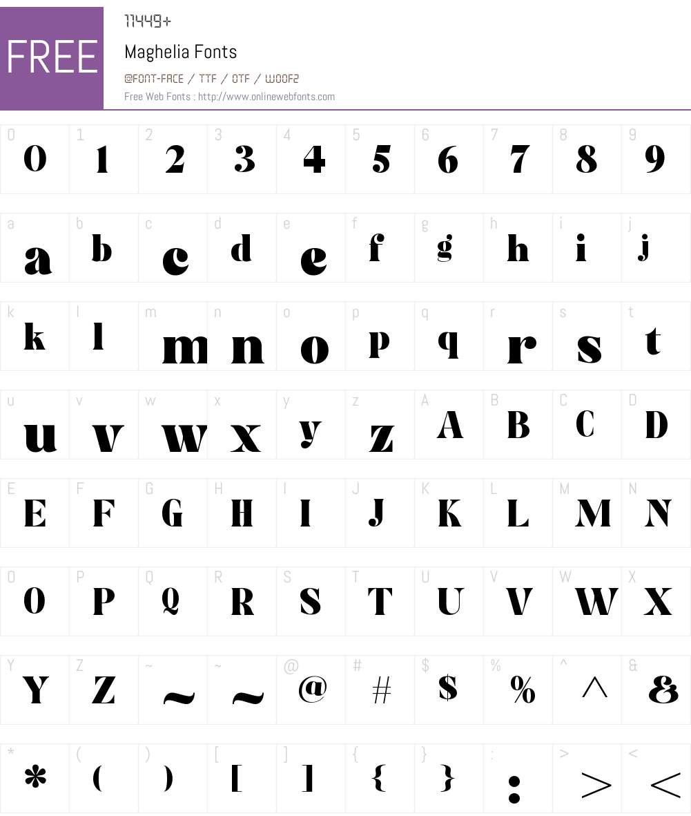 Maghelia 1.00;February 18, 2024;FontCreator 13.0.0.2637 64-bit Fonts ...