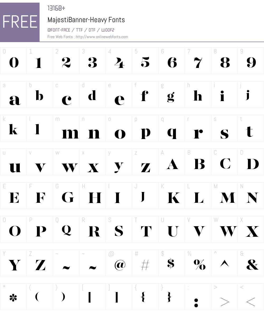 Majesti Banner Heavy Version1.001 Fonts Free Download - OnlineWebFonts.COM