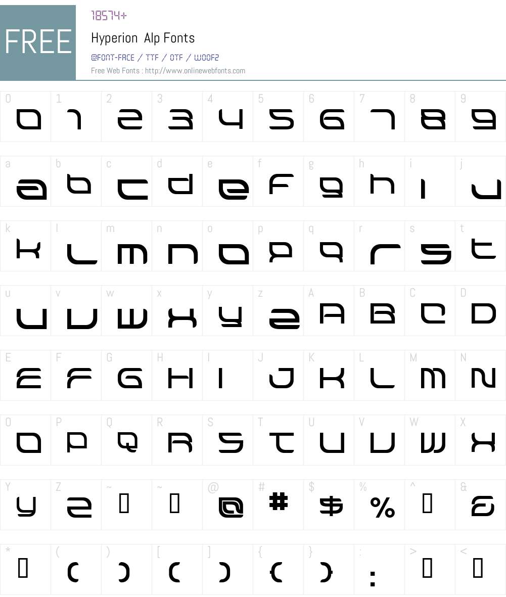 Hyperion Alp Macromedia Fontographer 4.1.3 1998.03.17 Fonts Free ...