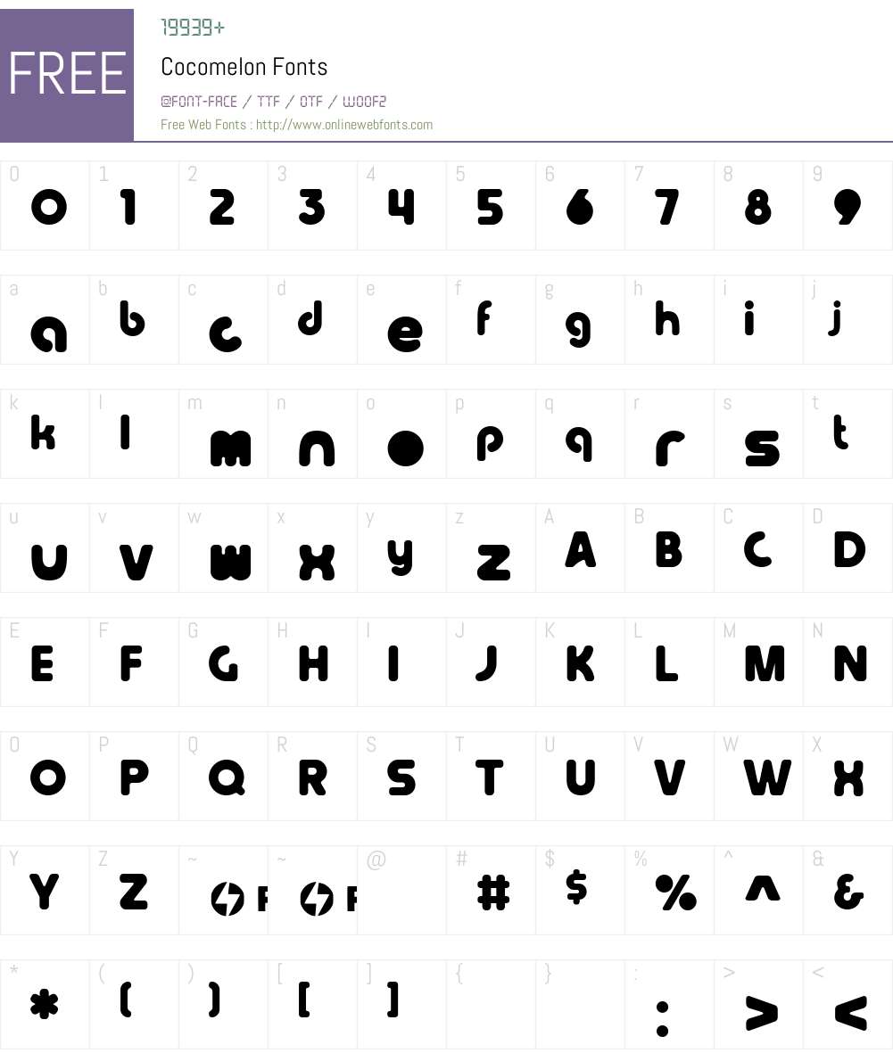Cocomelon 1.00;March 26, 2023;FontCreator 13.0.0.2683 64-bit Fonts Free ...