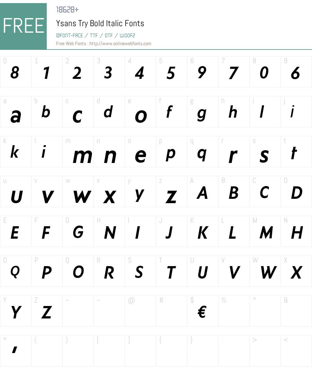 Ysans Try 1.0 Fonts Free Download - OnlineWebFonts.COM