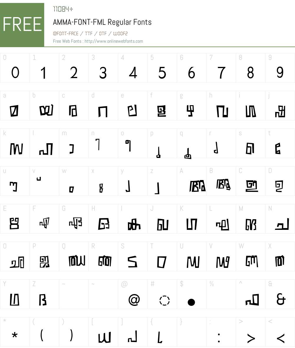 AMMA-FONT-FML 1.000 Fonts Free Download - OnlineWebFonts.COM