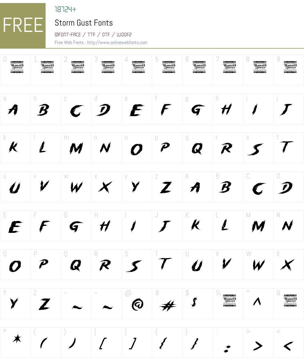 Storm Gust 1.00;November 30, 2021;FontCreator 13.0.0.2683 64-bit Fonts ...
