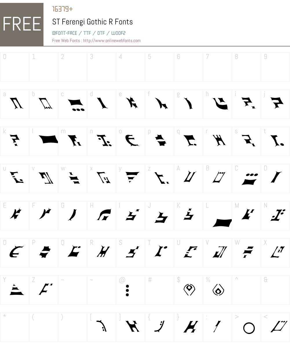 ST Ferengi Gothic R STFerengiGothicR Fonts Free Download ...