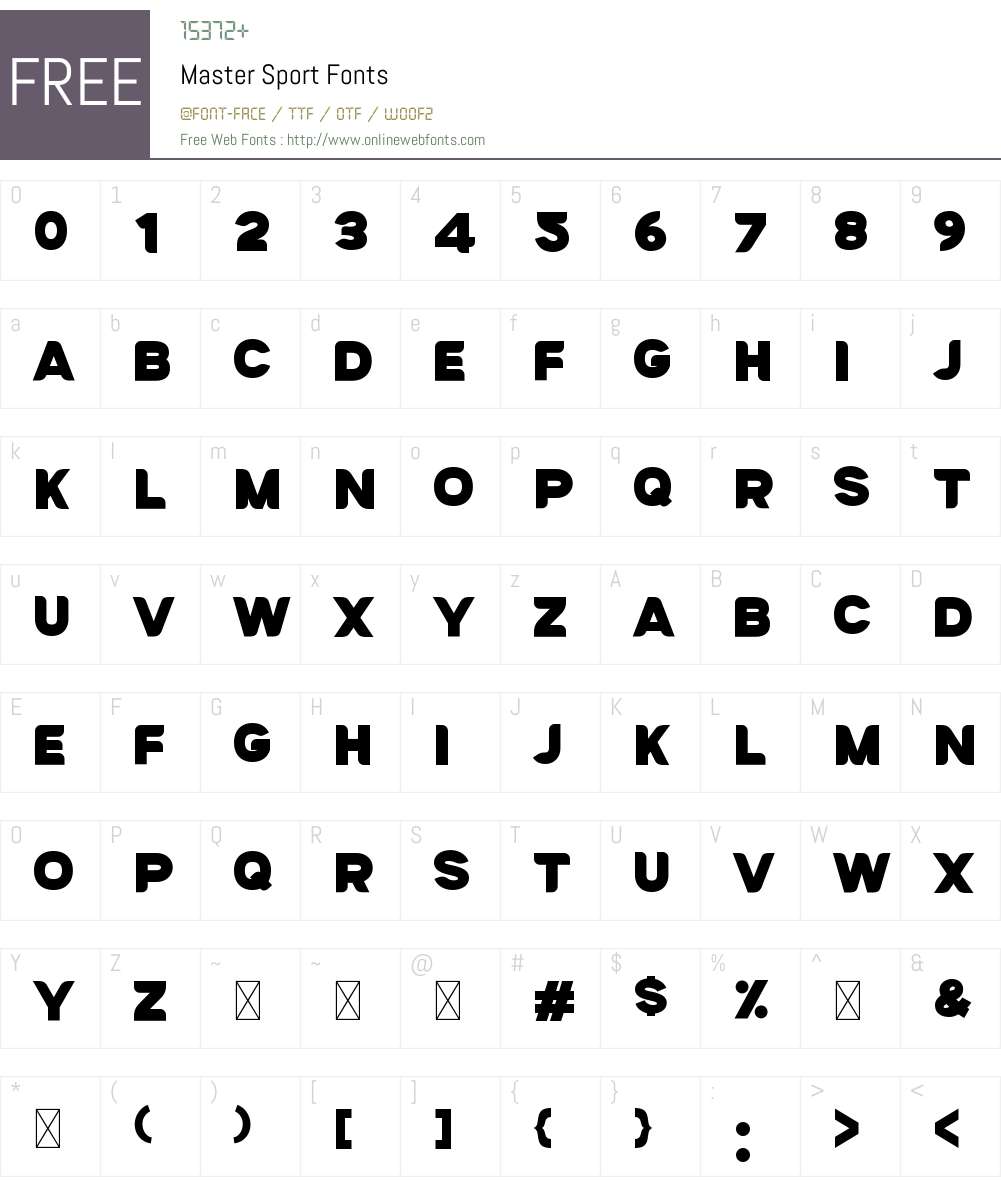 Master Sport 1.001;Fontself Maker 3.5.8 Fonts Free Download ...