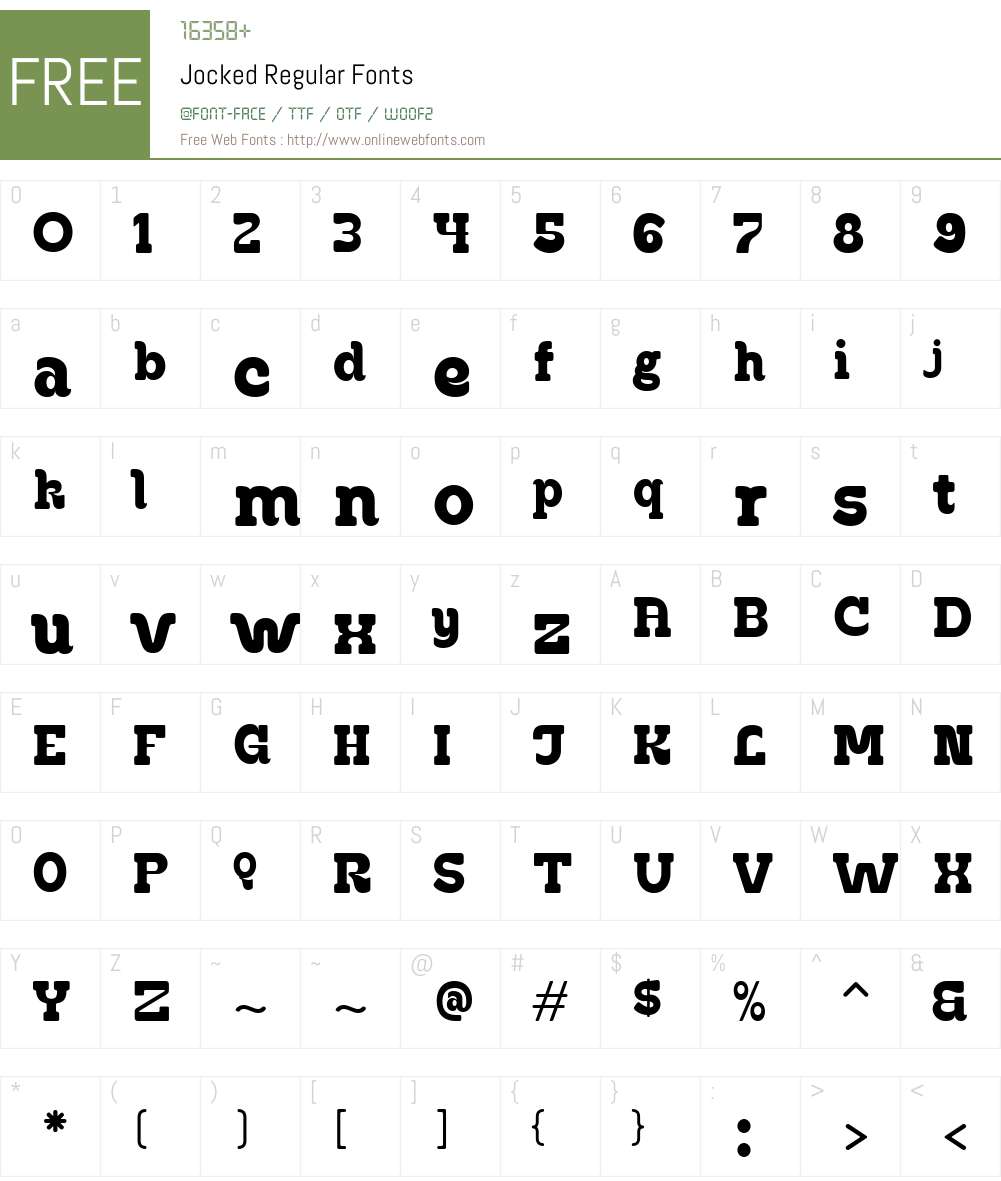 Jocked 1.000 Fonts Free Download - OnlineWebFonts.COM