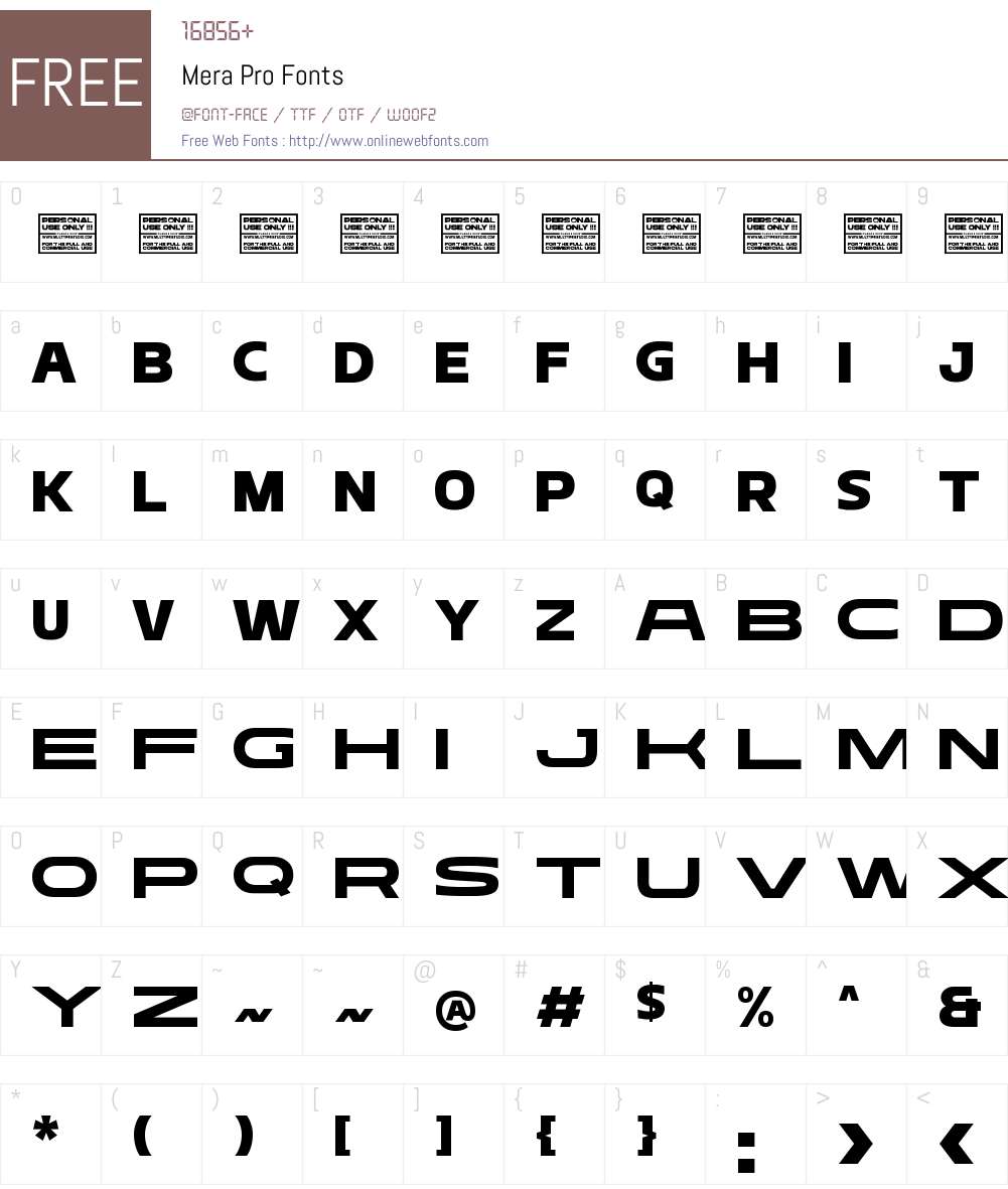 Mera Pro 1.000;February 7, 2024;FontCreator 15.0.0.2955 64-bit Fonts ...