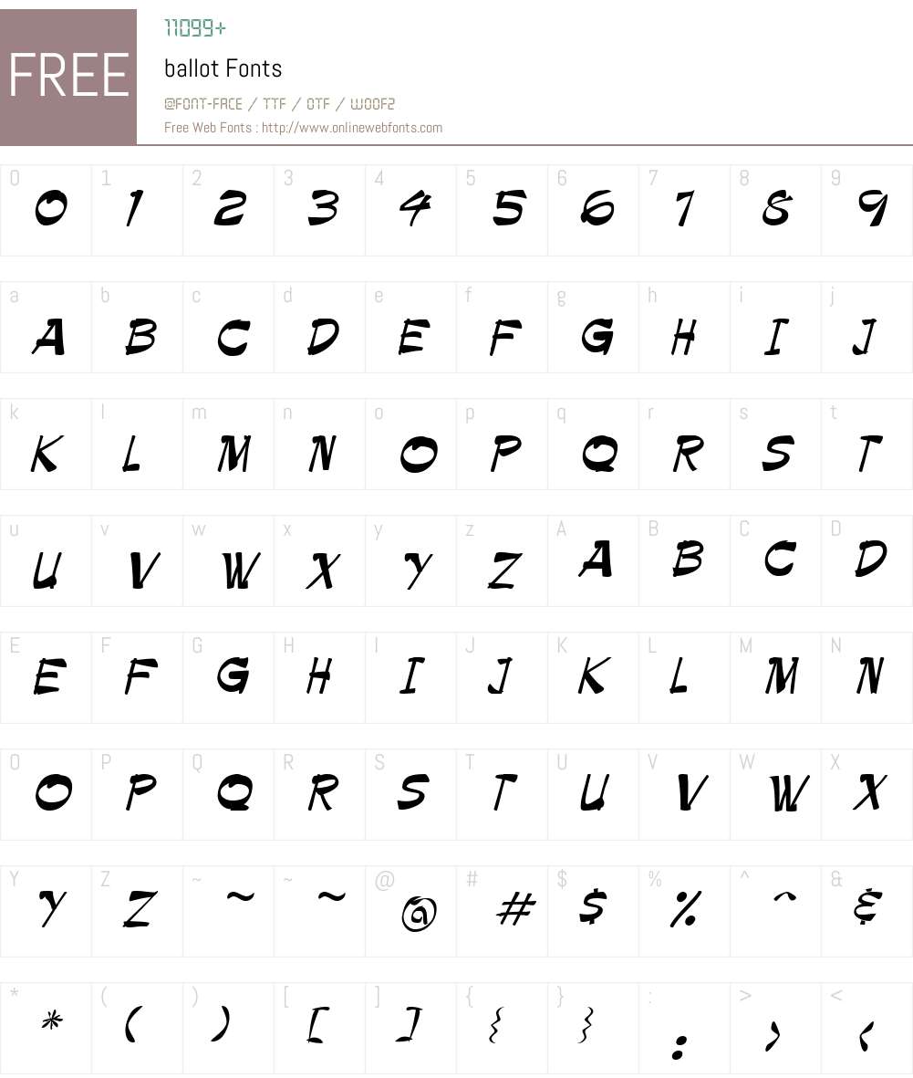 ballot 001.003 Fonts Free Download - OnlineWebFonts.COM